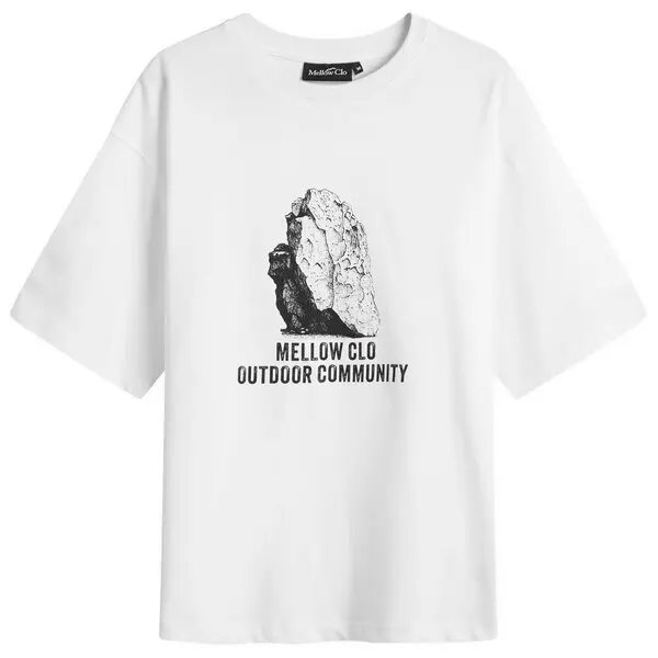 MELLOW CLO Slab T-shirt - White