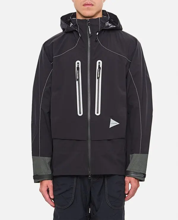 And Wander Pertex Shield Rain Jacket In Black | Editorialist