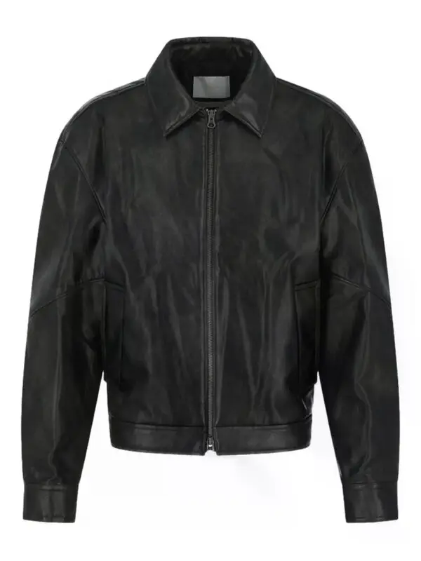 AMOMENTO Zip-up Bomber Jacket