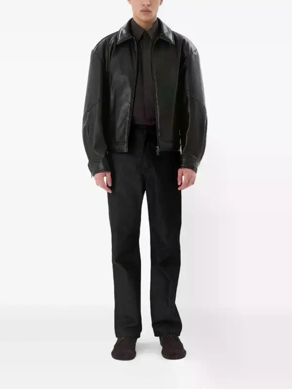 AMOMENTO Zip-up Bomber Jacket