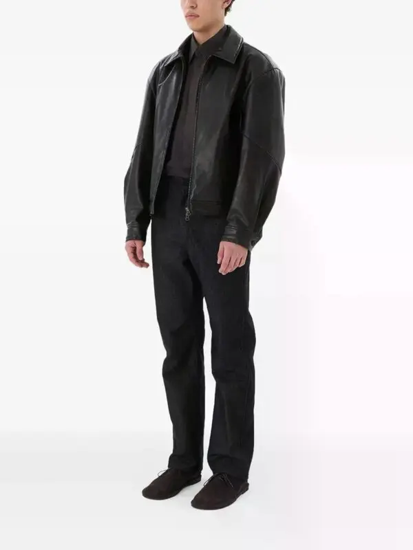 AMOMENTO Zip-up Bomber Jacket