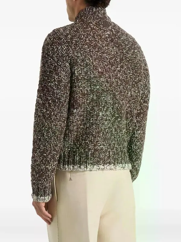 Manière De Voir Speckled-knit Bomber Jacket