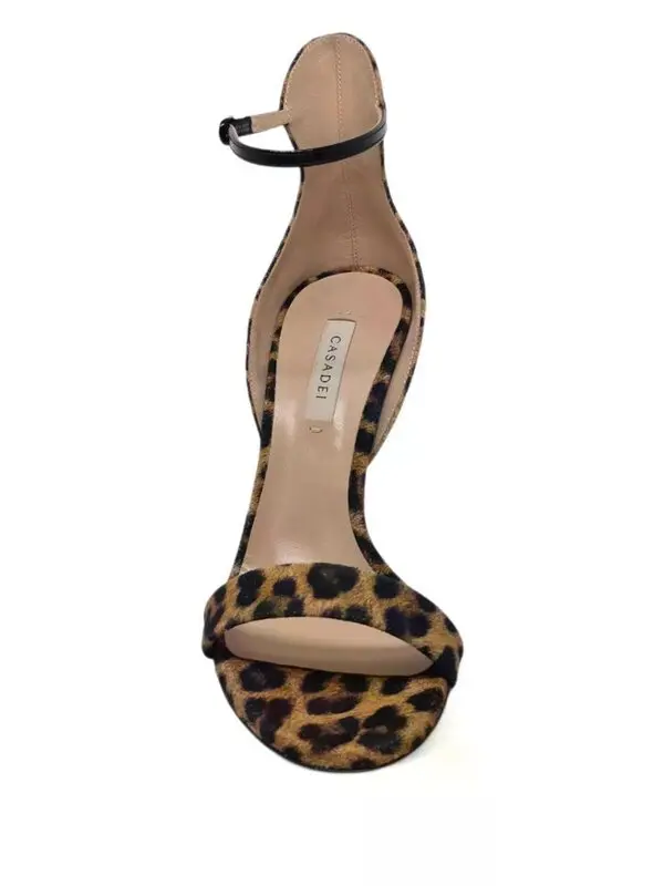 Casadei 100mm Leather Heeled Sandals