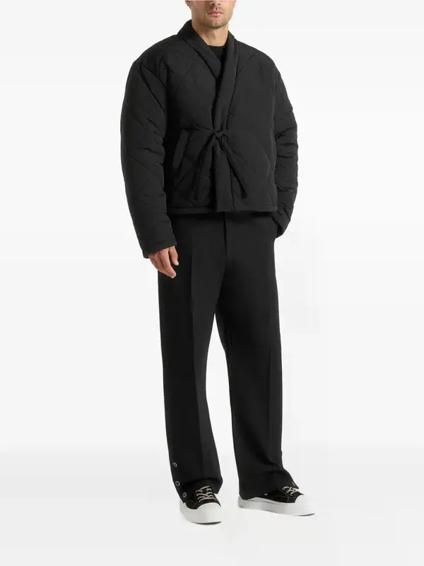Manière De Voir Emil Quilted Wrap Jacket