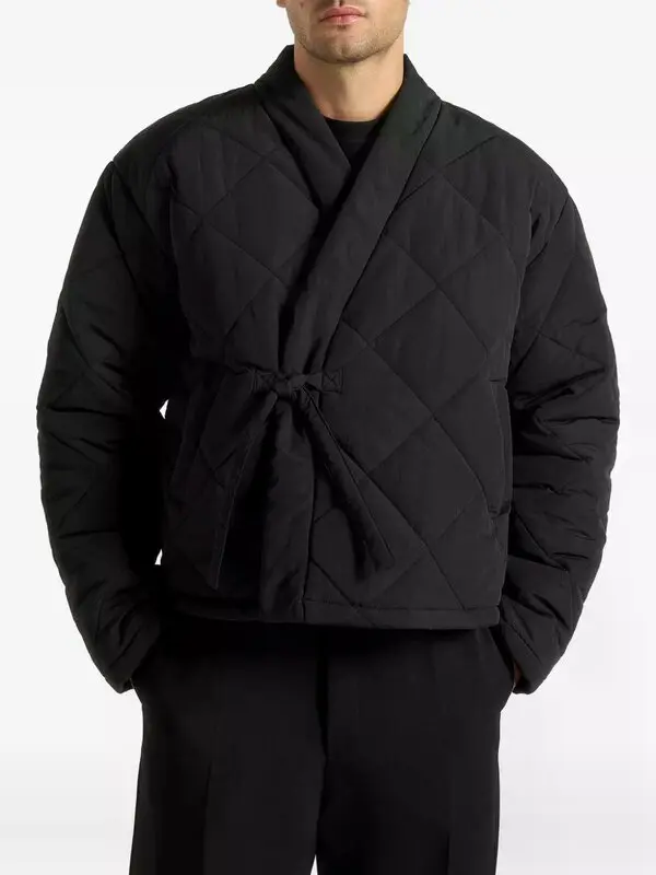 Manière De Voir Emil Quilted Wrap Jacket