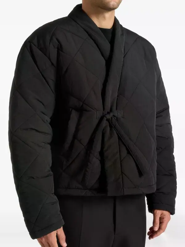 Manière De Voir Emil Quilted Wrap Jacket