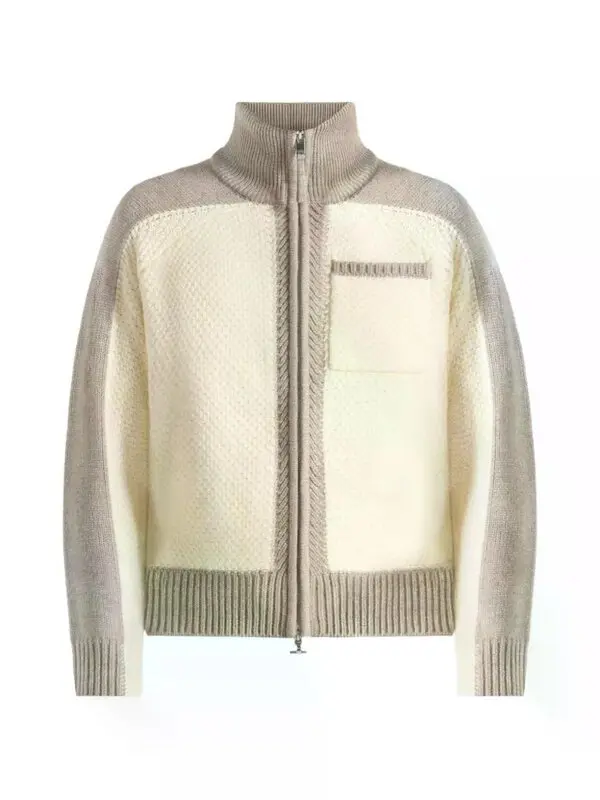 Manière De Voir Zip-fastening Colour-block Cardigan