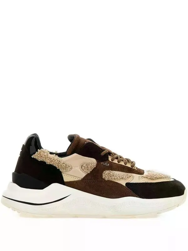 D.a.t.e. Shiny Leather Teddy Sneakers