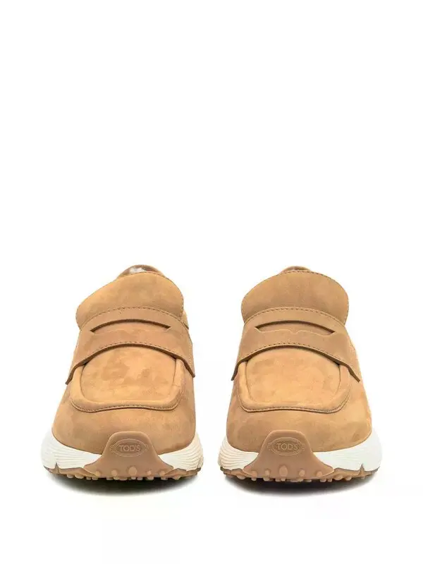 TOD'S Shearling-lined Loafers - Brown