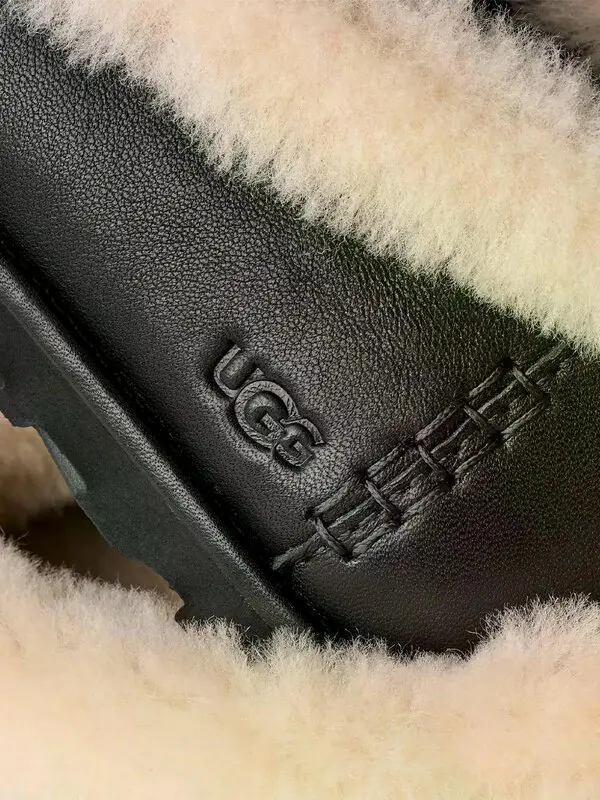 UGG Fur Trim Ballerina Shoes
