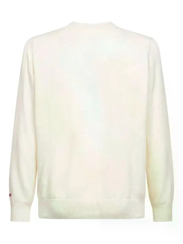 MC2 SAINT BARTH Embroidered Crew-neck Sweater - Neutrals
