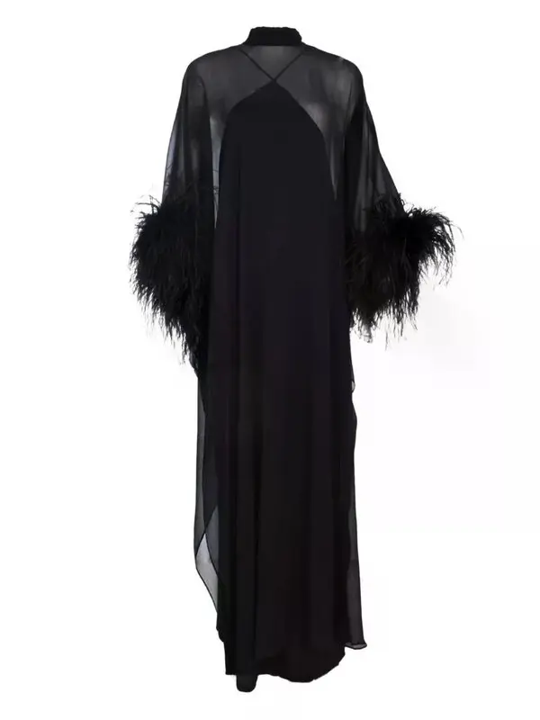 TALLER MARMO Feather-trim Kaftan