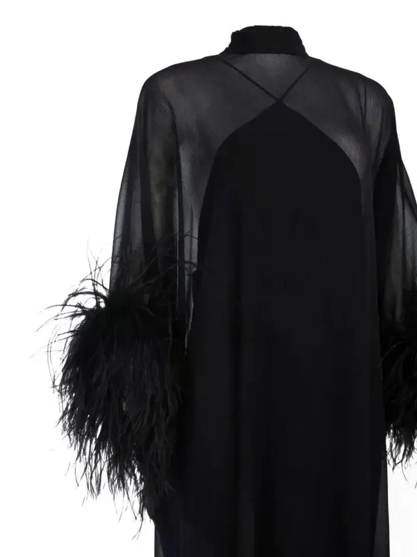 TALLER MARMO Feather-trim Kaftan