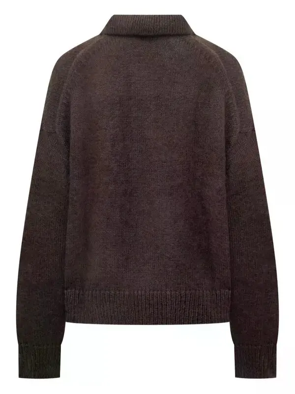 Studio Nicholson Buttoned Polo Shirt - Brown