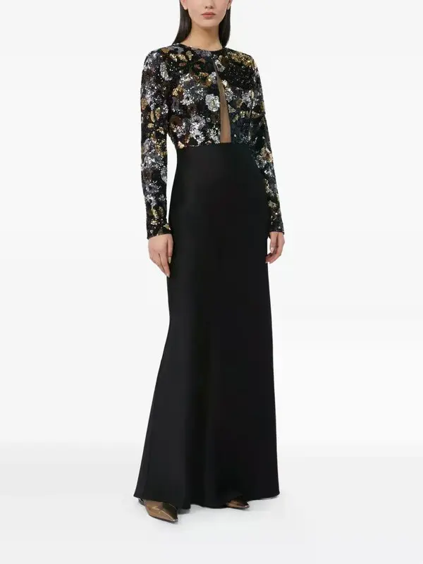 Max Mara Sequin-embellished Maxi Dress