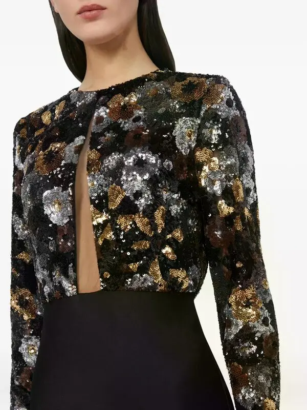 Max Mara Sequin-embellished Maxi Dress