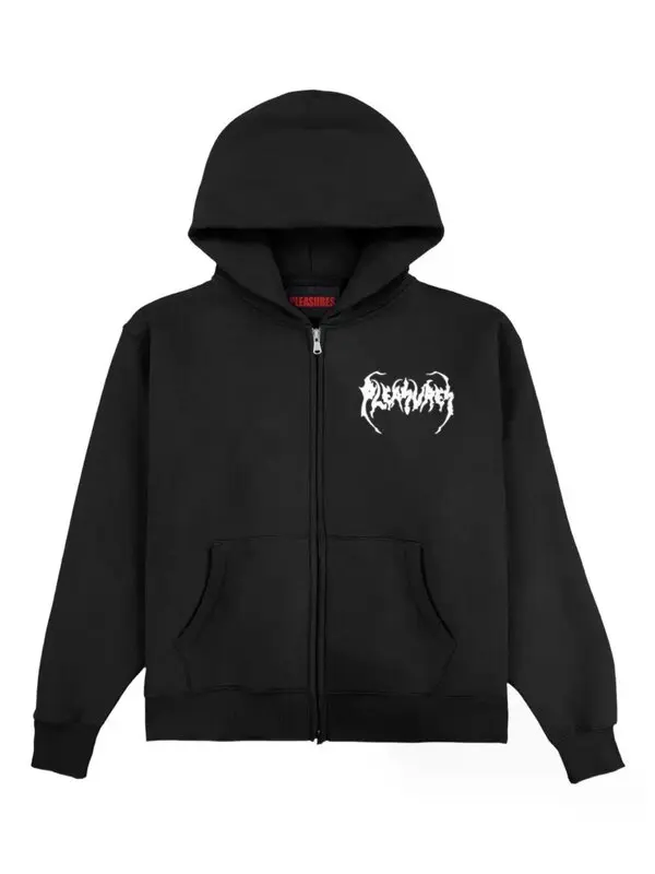 PLEASURES Printed Zip Hoodie