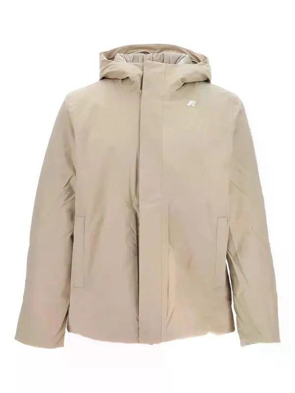 K-WAY Padded Zip Jacket - Neutrals