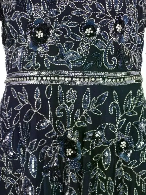 Mac Duggal Floral-embellished Maxi Dress