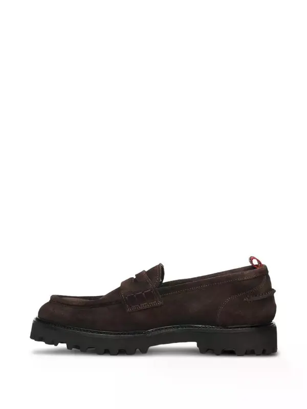 GIULIANO GALIANO Suede Round Toe Loafers