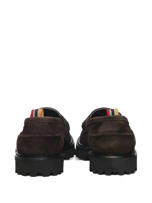 GIULIANO GALIANO Suede Round Toe Loafers