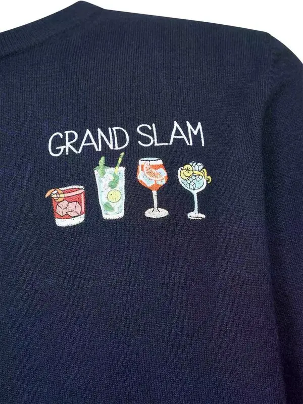 MC2 SAINT BARTH Embroidered Crewneck Sweater - Blue