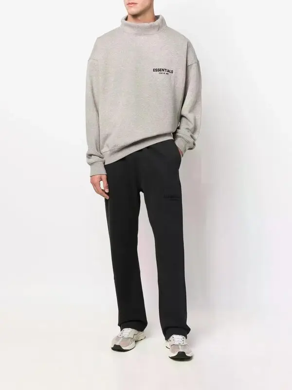Fear Of God Logo Print Track Pants - Black