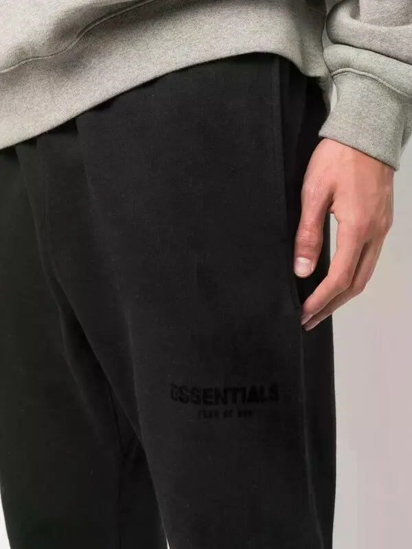 Fear Of God Logo Print Track Pants - Black