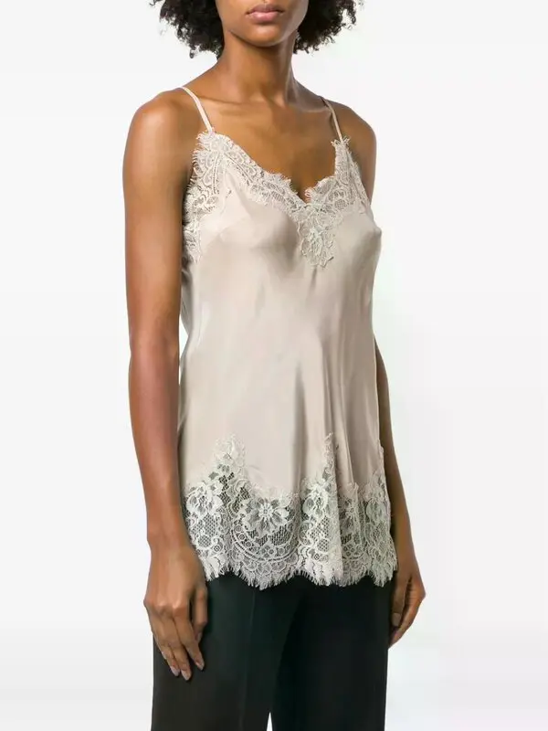 Gold Hawk Lace-trim Top