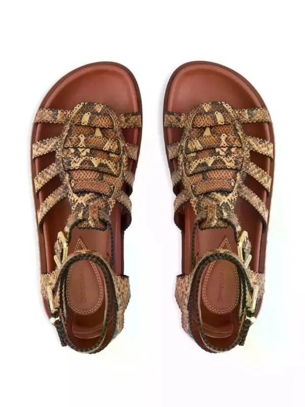 Zimmermann Goldie Gladiator Buckle Sandals