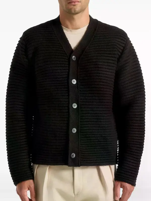 Manière De Voir Anton Ribbed-knit Cardigan