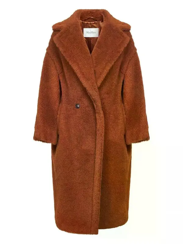 Max Mara Tedgirl Alpaca Wool Coat - Brown