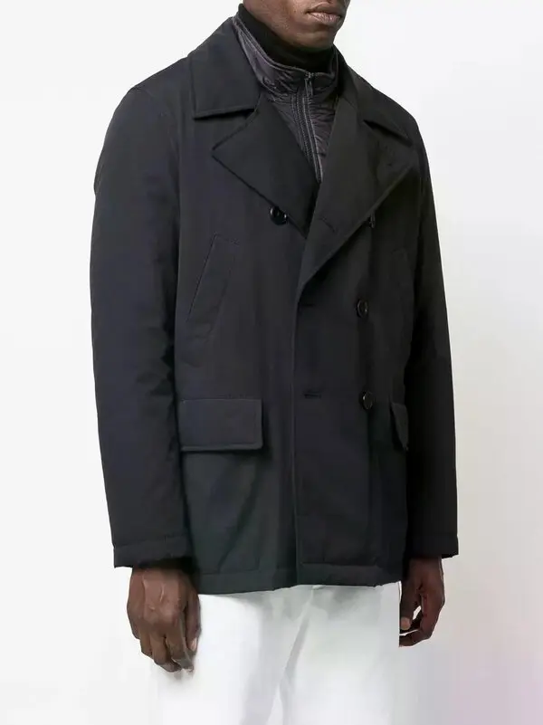 FAY Quilted Double-breasted Coat