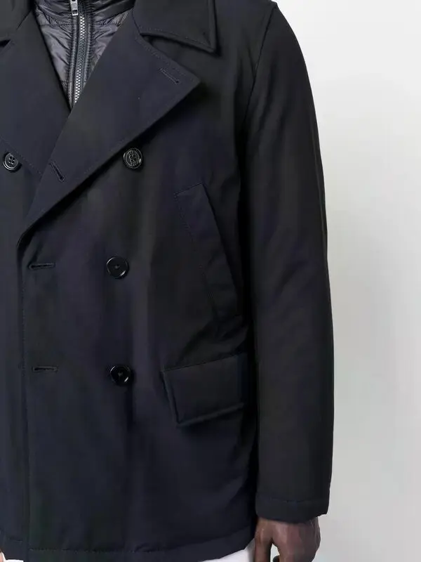 FAY Quilted Double-breasted Coat