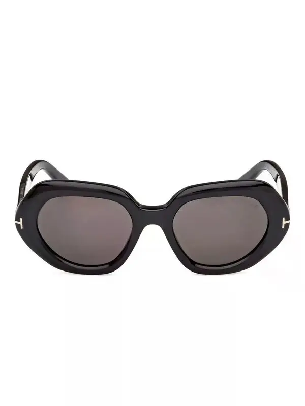 TOM FORD Geometric Frame Sunglasses - Black