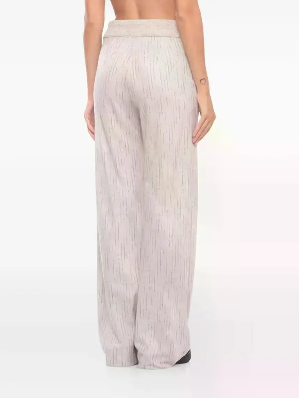 D.exterior Striped Trousers