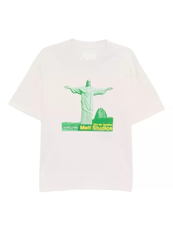 MELT Graphic-print T-shirt - Neutrals