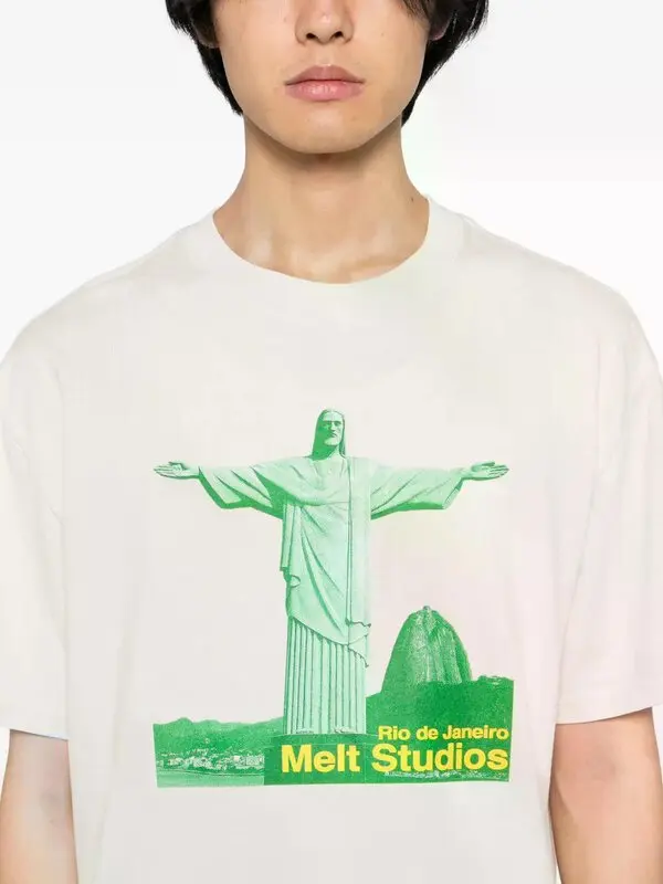 MELT Graphic-print T-shirt - Neutrals