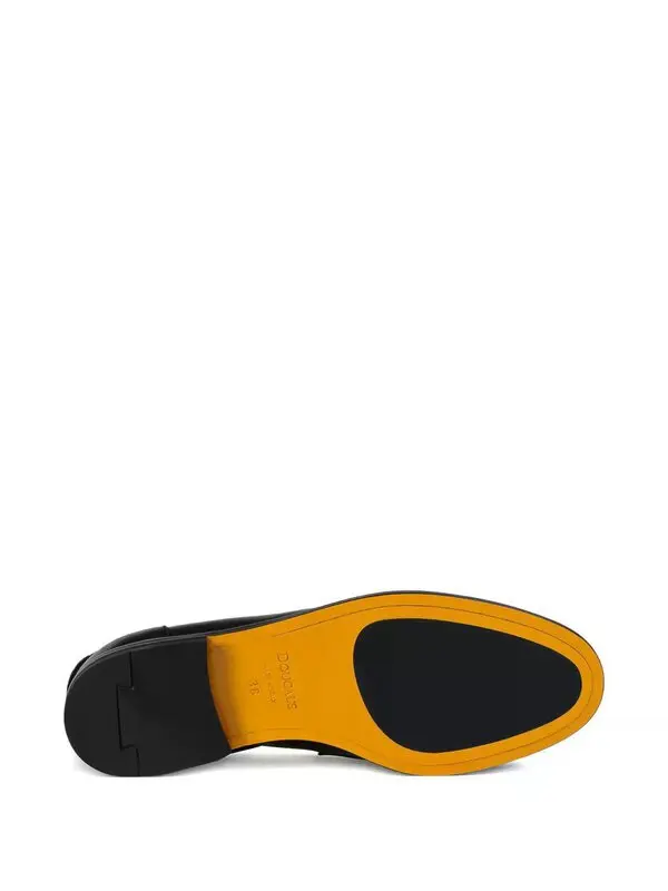 DOUCAL'S Stud-embellished Leather Loafers