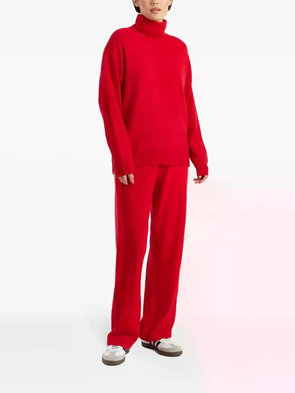Chinti & Parker Turtleneck Wool-cashmere Sweater - Red