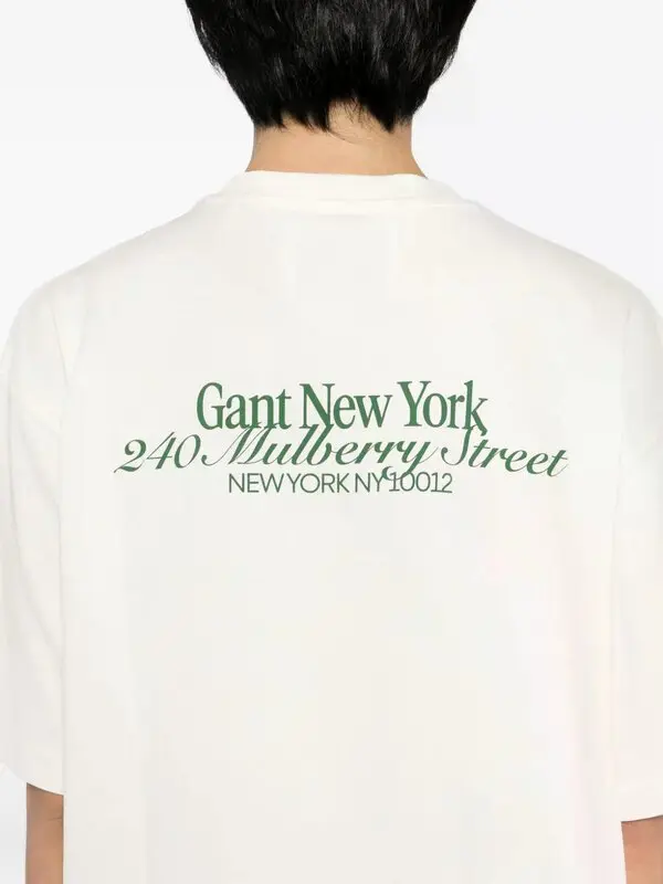 Gant Logo-printed T-shirt - Neutrals