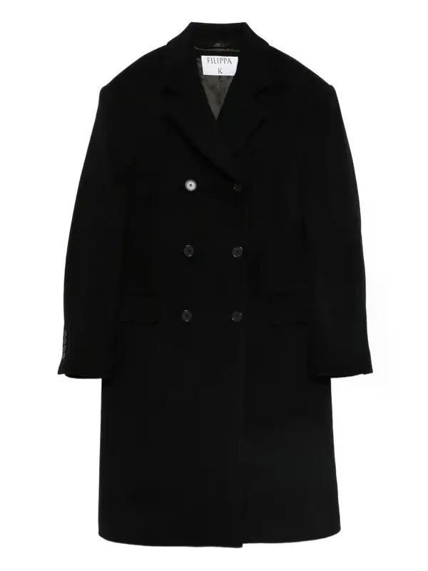 Filippa K Double-breasted Coat - Black