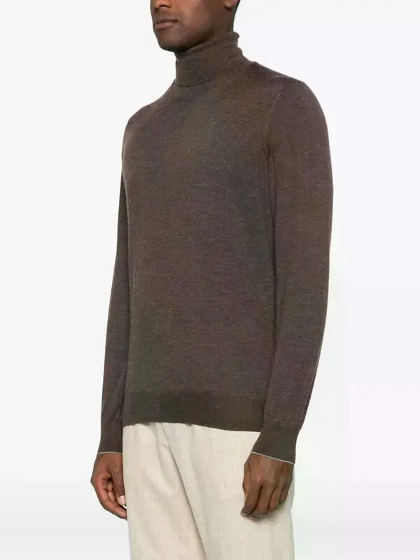 Brunello Cucinelli Roll-neck Sweater - Brown