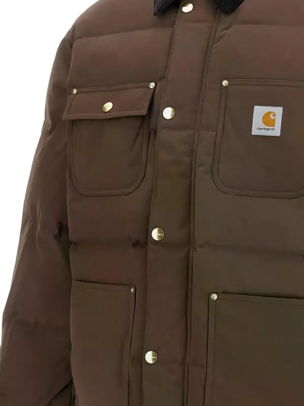 Carhartt Work In Progress Rayler Flap-pocket Puffer Jacket - Brown