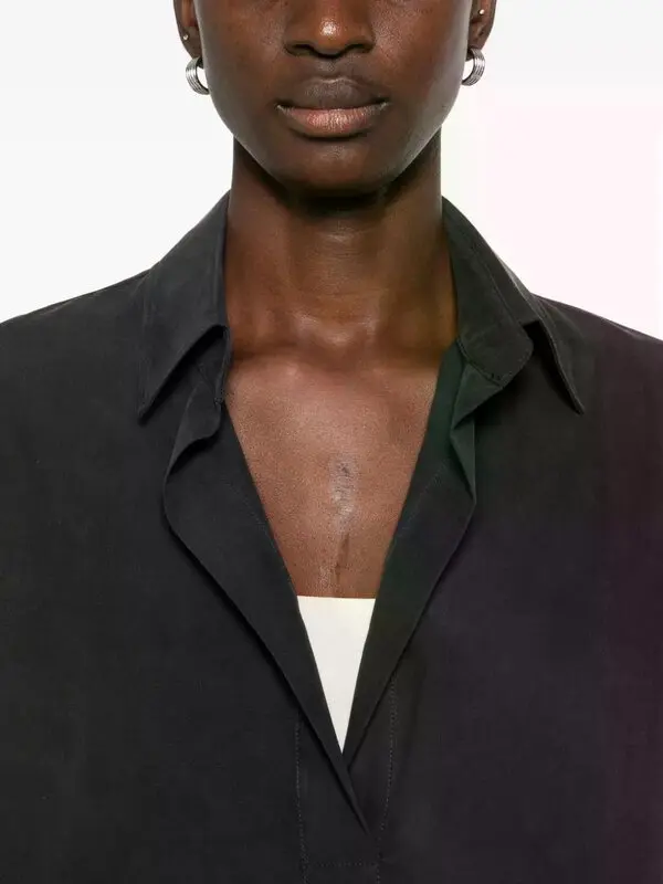 Max Mara Notched-collar Shirt - Black