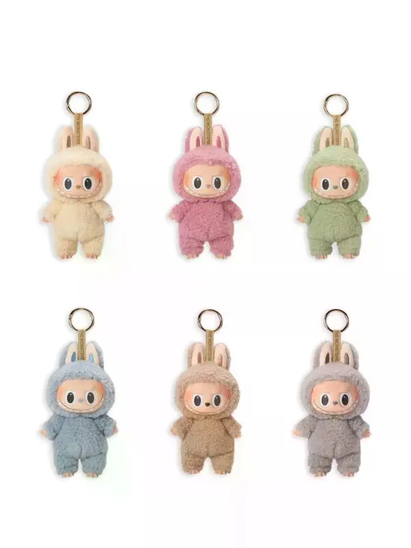 POP MART Labubu The Monsters Exciting Macaron Series Vinyl Face-pendant Blind Box - Neutrals
