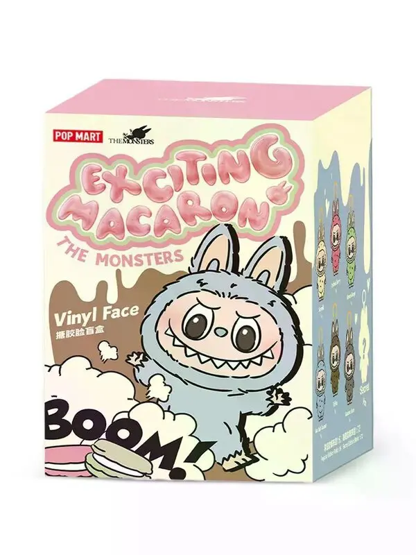 POP MART Labubu The Monsters Exciting Macaron Series Vinyl Face-pendant Blind Box