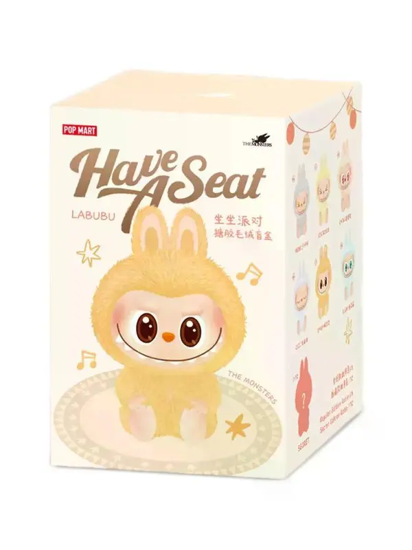 POP MART Labubu The Monsters Have A Seat Series Vinyl Plush Pendant Blind Box