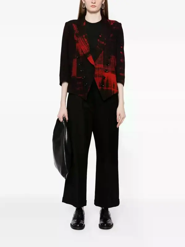 Y’s Check-print Blazer