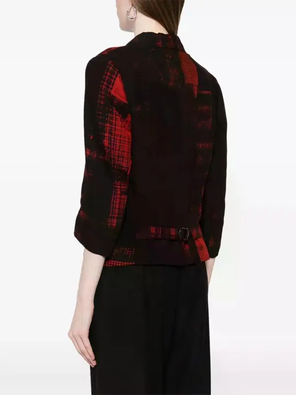 Y’s Check-print Blazer
